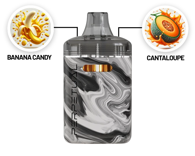 Banana Candy & Cantaloupe Crush (I/H) | 2g Duo Disposable Vape ...