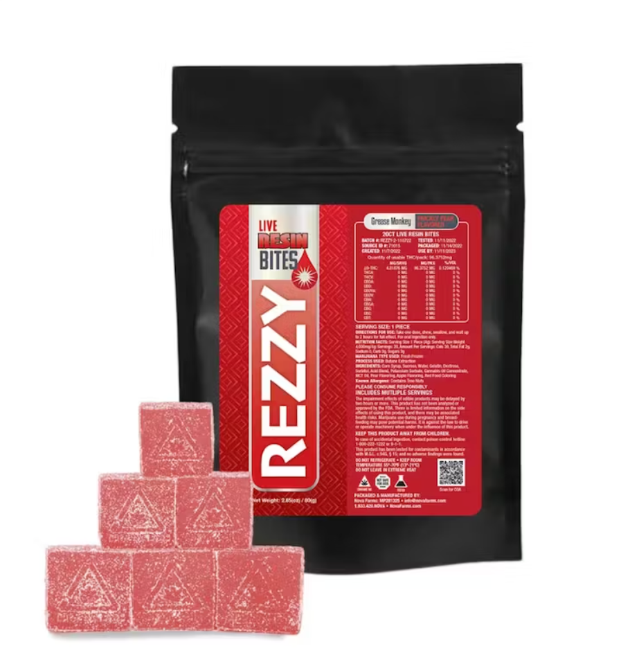 Prickly Pear (H) | Sticky Fish Live Resin Bites | Gummies | 100 MG ...