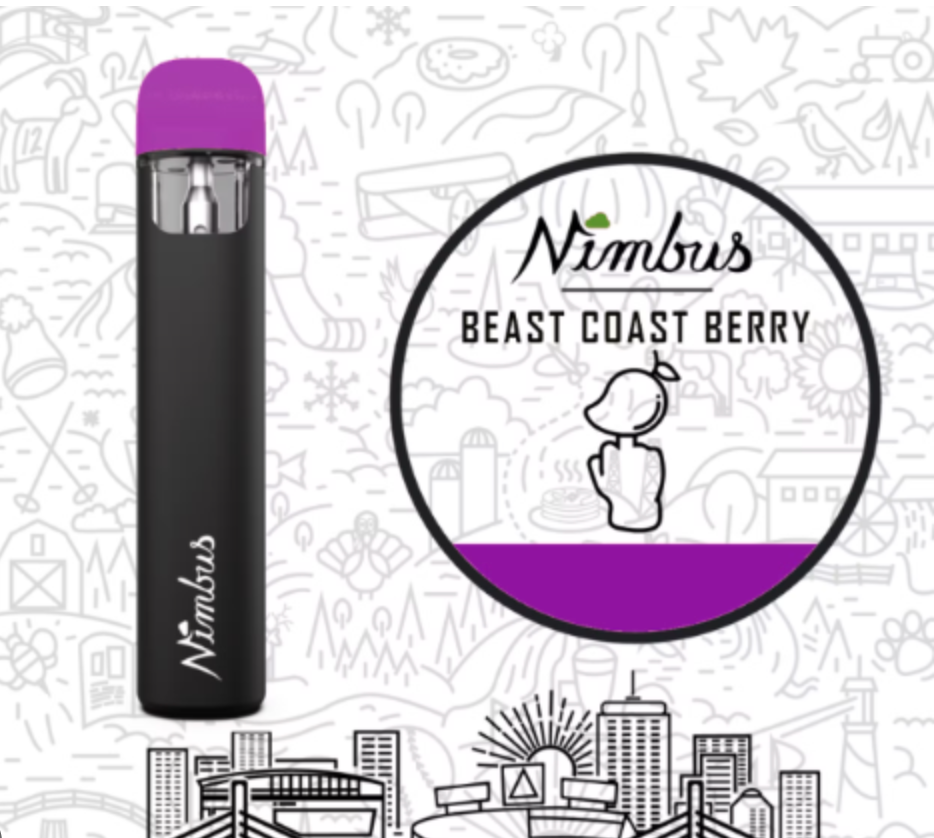 Beast Coast Berry Kush (I) | Nimbus | 0.5g Disposable - 0.5g ...